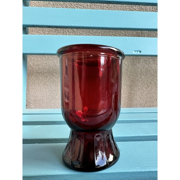 Art | Wheaton Ruby Red Glass Apothecary Medicine Spice Jar Urn Design 4 ...